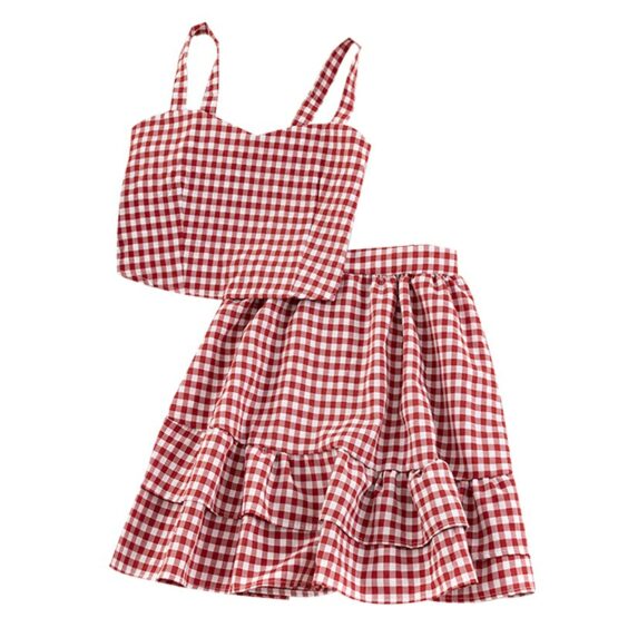 Summer 2-piece Spaghetti top set - Kawaii Family
