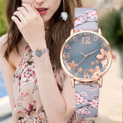 Embossed flower Quartz Watch - Kawaii Family