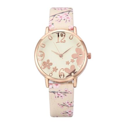 Embossed flower Quartz Watch - Kawaii Family