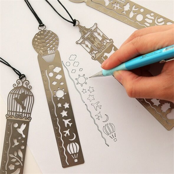 Patterned tracing bookmark - Kawaii Family